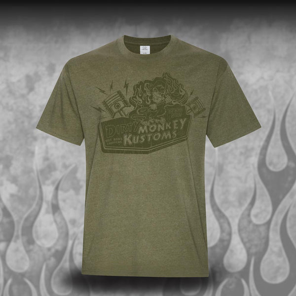 Mens Hot Rod / Car Guy T-Shirts - Dirty Monkey Kustoms Canadian GearHead Shirts & Apparel