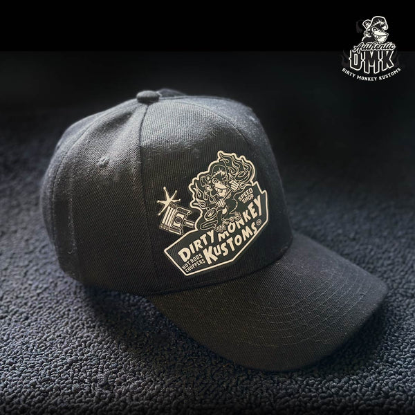 Hot Rod hats - custom embroidered DMK brands - Dirty Monkey Kustoms ...